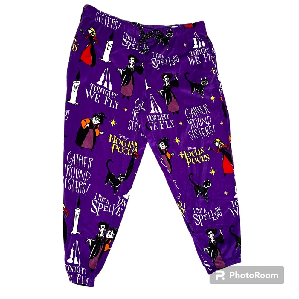 Disney Hocus Pocus Pajama Pants Halloween Womens Size… - Gem